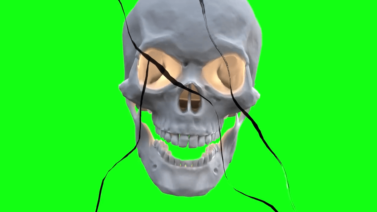 Skeleton breaking screen