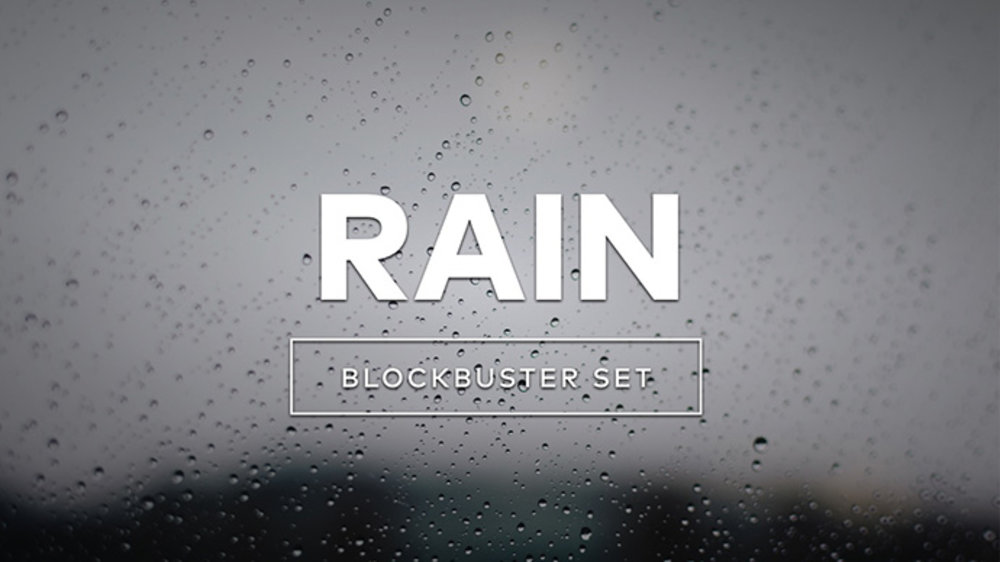 Rain Pack with Real Raining Drops